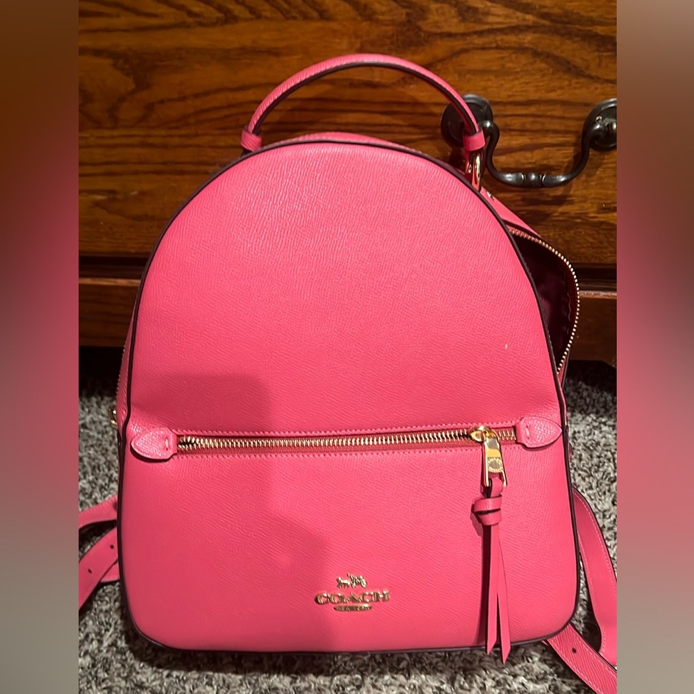 Coach Signature Jordyn Leather Backpack - Gem